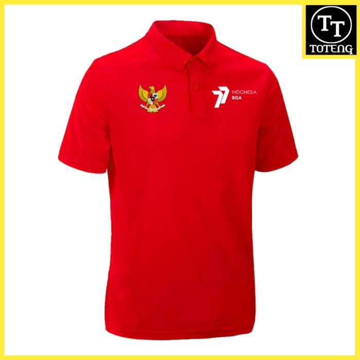 baju kaos POLO Garuda dan 77 th HUT RI Indonesia | Lazada Indonesia