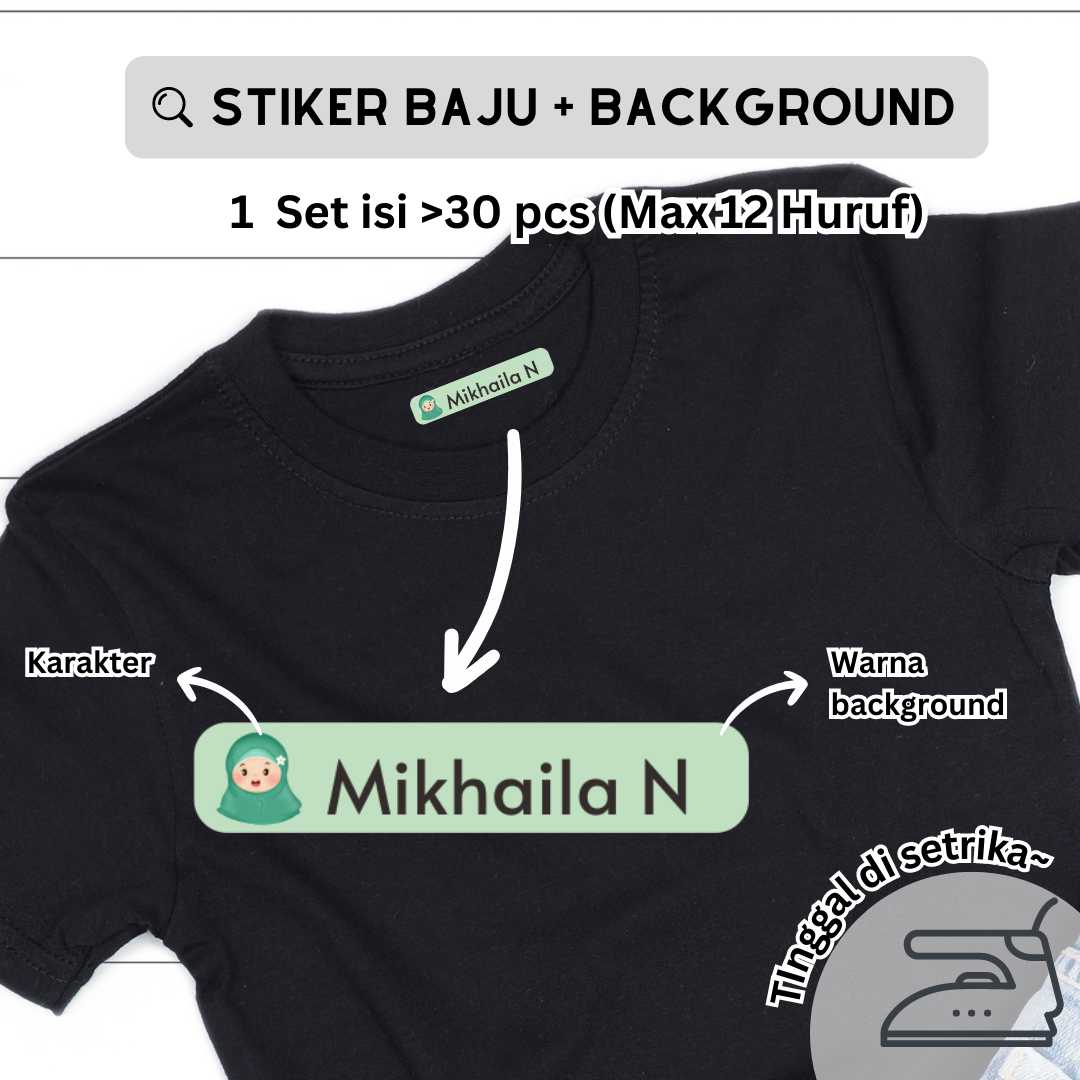 Stiker Baju Press Setrika Label Baju Sablon Setrika | Lazada Indonesia