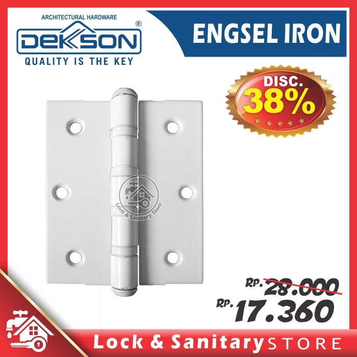 Engsel Dekson Dekkson NYLON ES IR 3X2.5X2MM 4NR WH Engsel Jendela ...