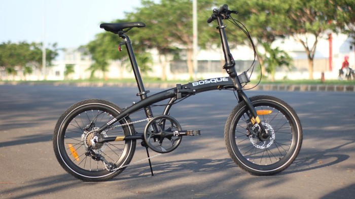 Sepeda Element Folding Bike Ecosmo Bosque X Ukuran 20 inch 8SP Hitam ...