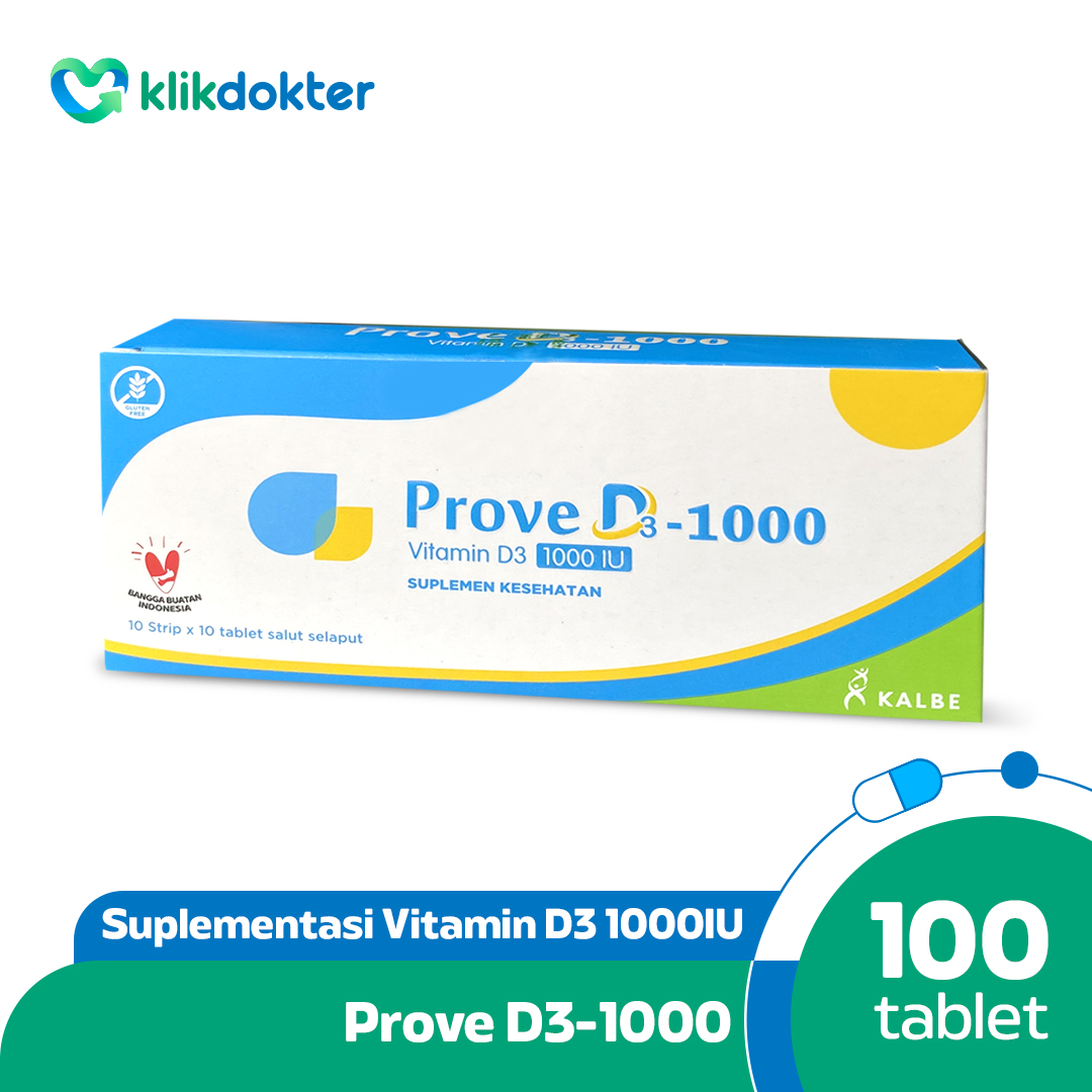 Prove D3 1000 IU (100 Tablet) - Vitamin D3 | Lazada Indonesia