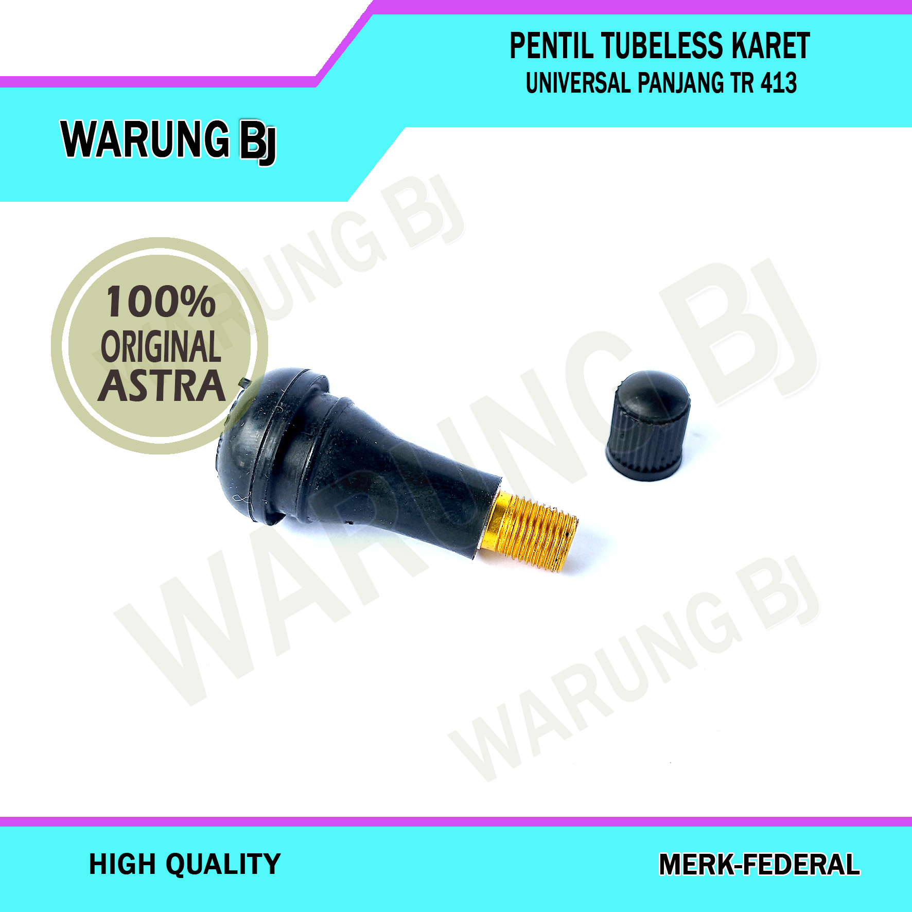 Pentil Karet Ban Tubles Tubeless Bunglon Tubles Karet Panjang Original Astra Tr413 | Lazada ...