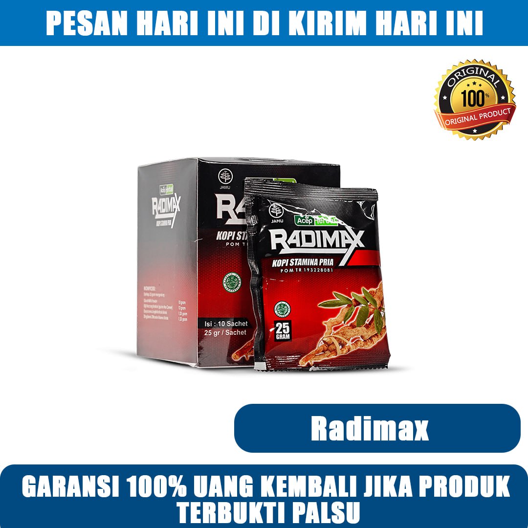 Kopi Radimax Original Kopi Stamina Pria / Tahan Lama / Herbal 1 BOX Isi ...