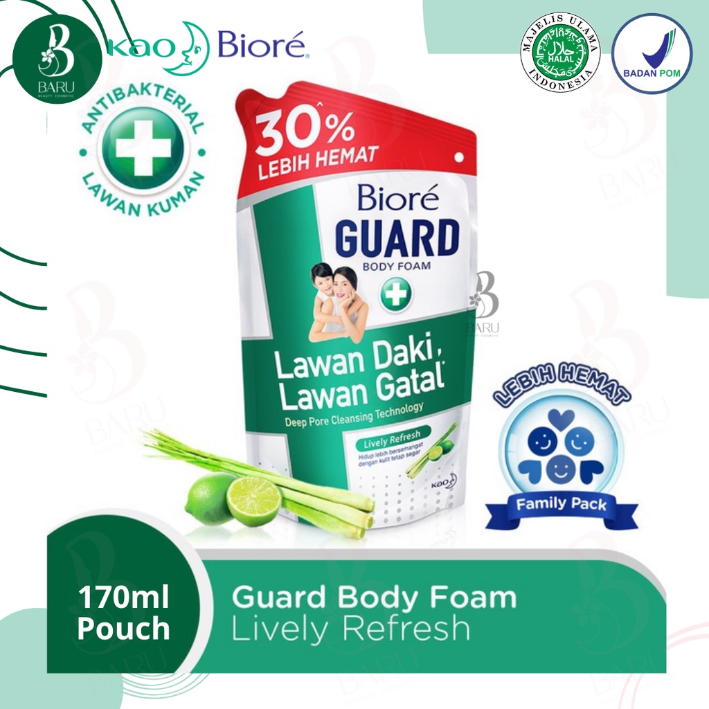 BIORE GUARD BODY FOAM | Lively Refresh | Anti Bacteria | Energetic Cool ...