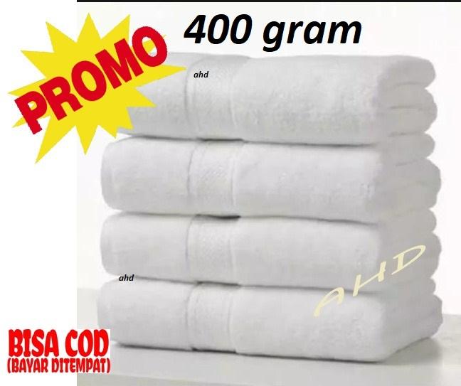 Handuk Mandi import ukuran 70x140 cm Putih Gramasi 400 GSM Handuk ...