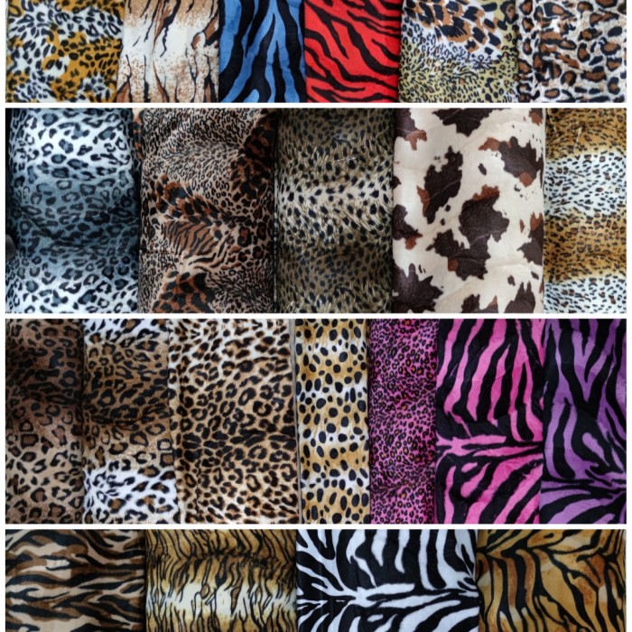 Kain Bulu Beludru Motif Bulu Hewan / Bulu Macan - Animalia (Furniture ...