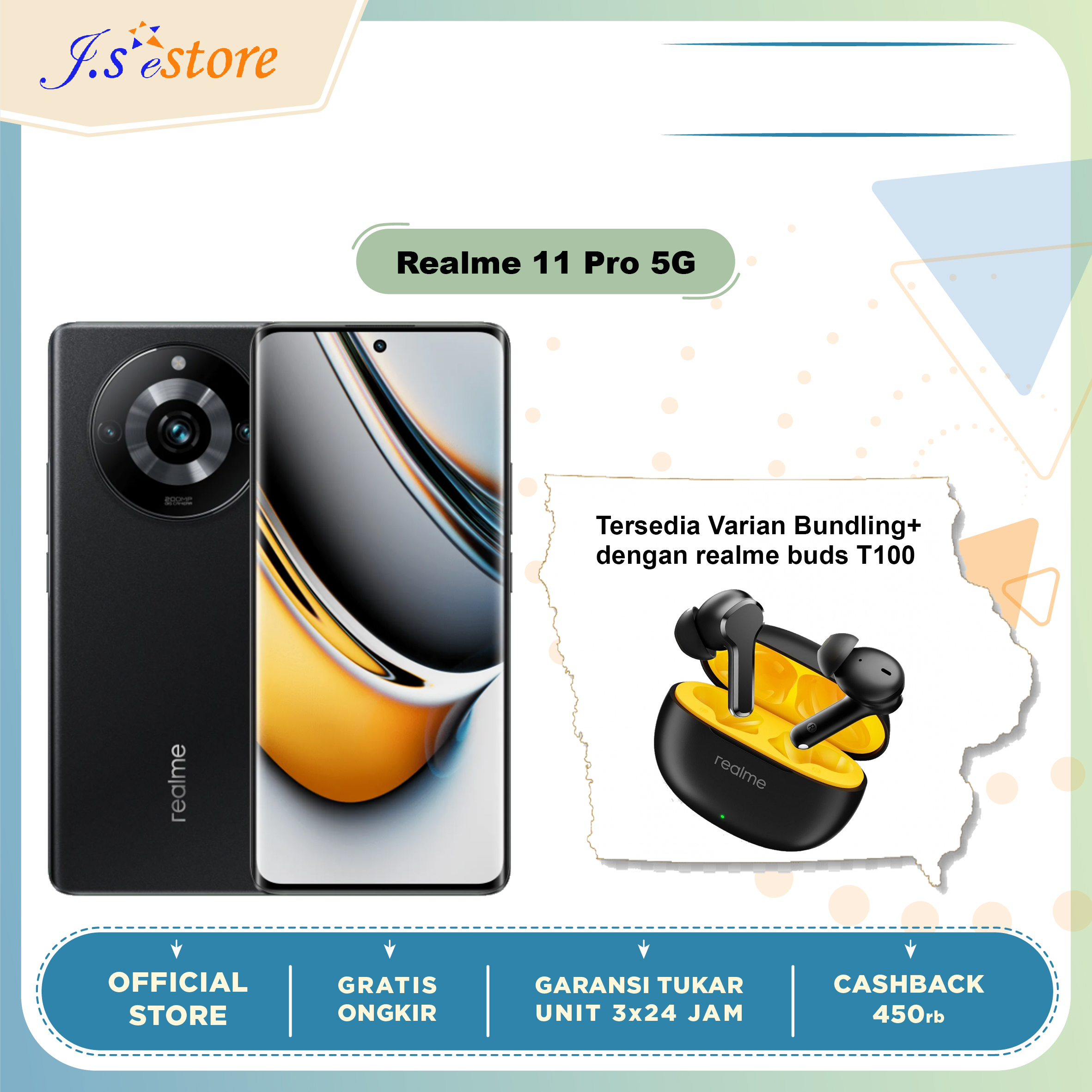 Realme 11 Pro 5G 8/256 Dimensity 7050 5G Chipset Garnsi Resmi | Lazada Indonesia