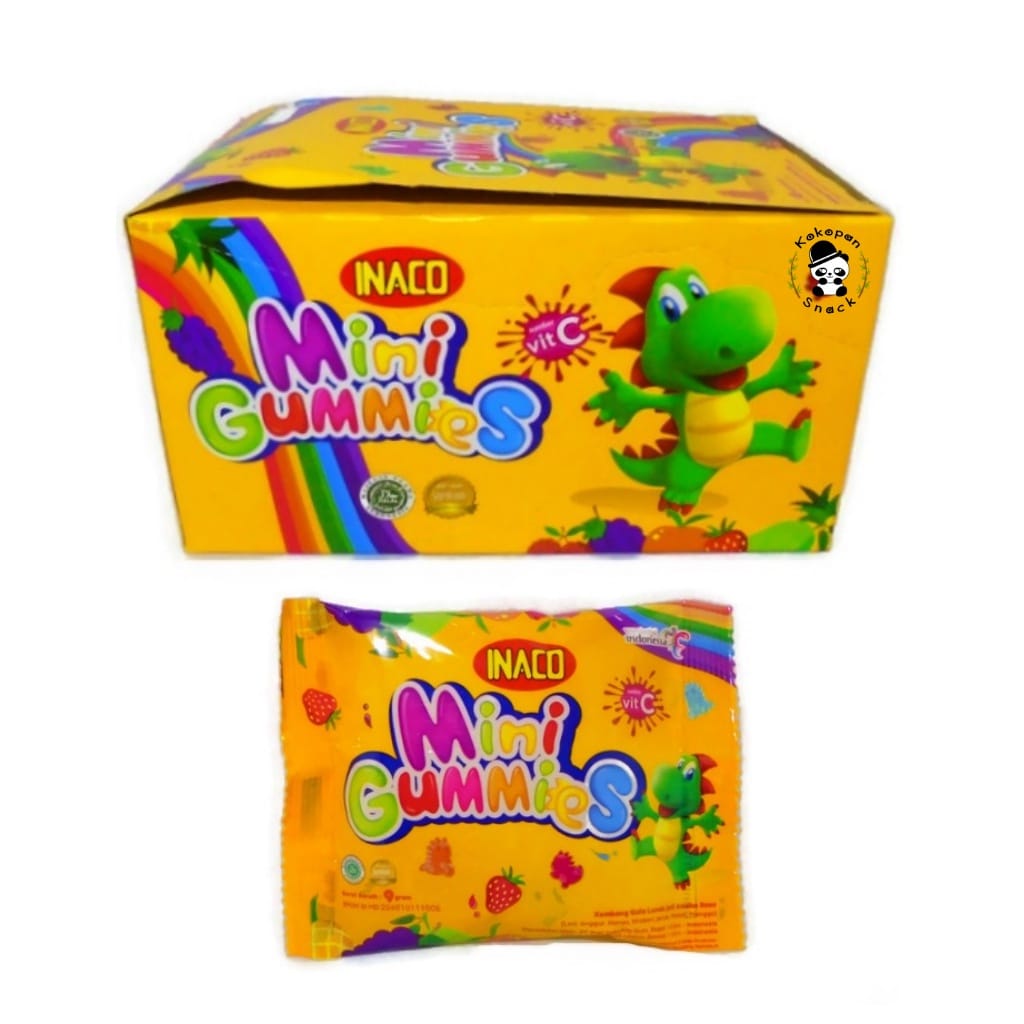 Inaco mini Gummies Box ( isi 10 sachet) gummy cemilan enak dan murah ...