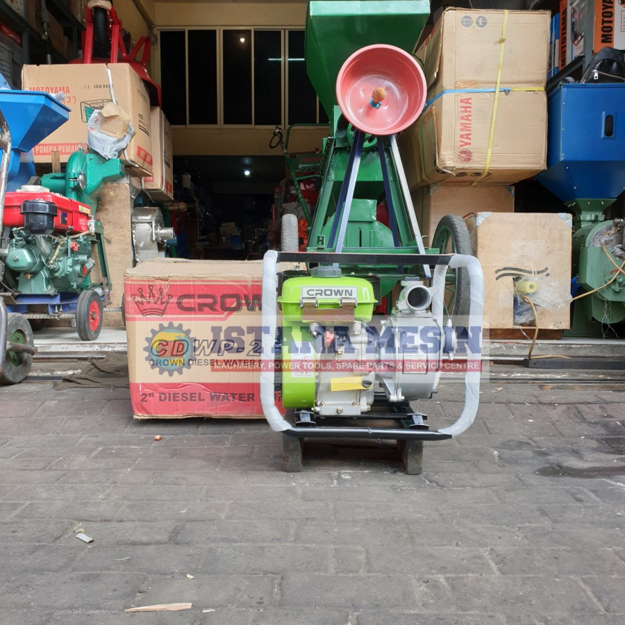 MESIN POMPA AIR SOLAR POMPA ALKON IRIGASI SAWAH DIESEL CROWN CDWP 20 ...