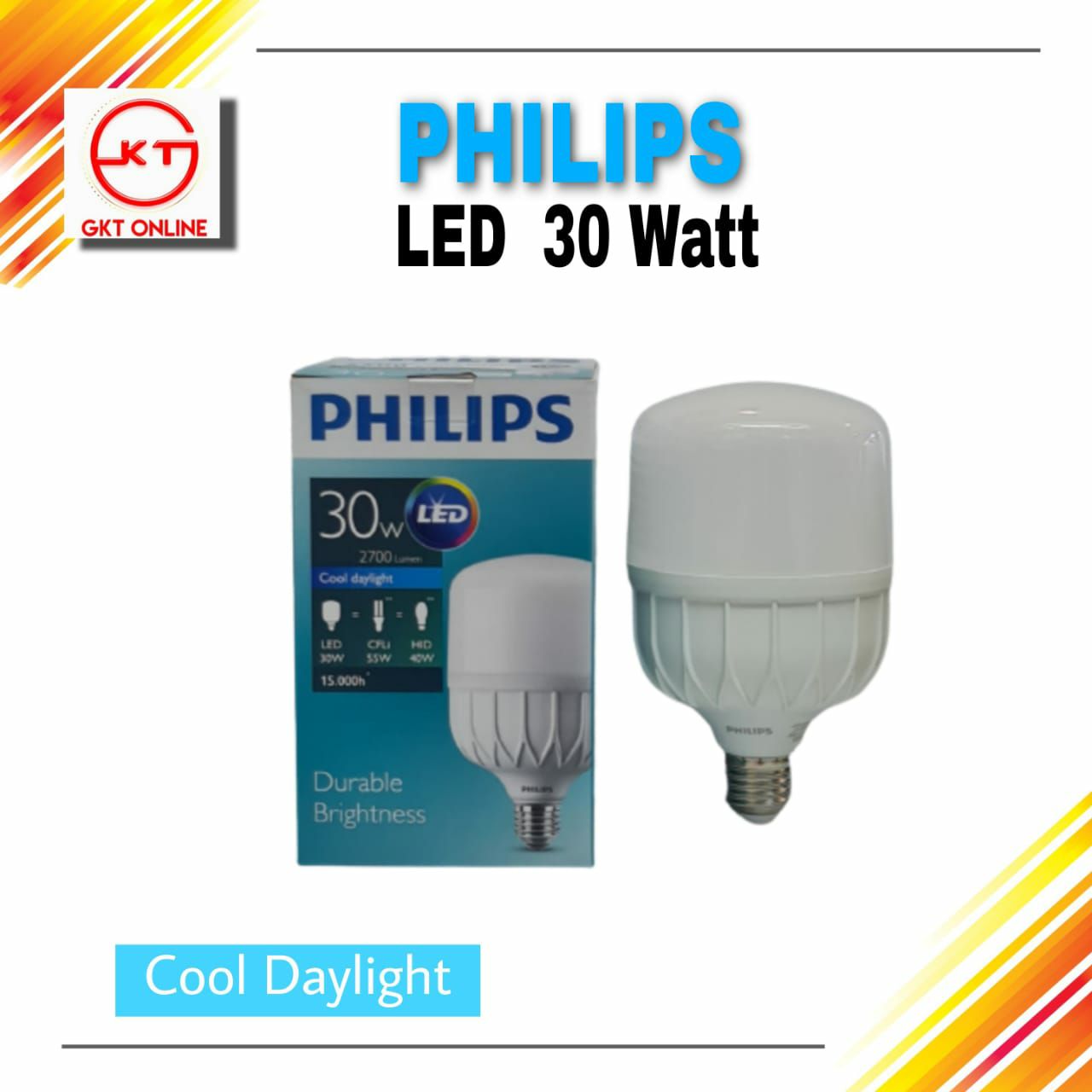 Lampu Philips LED Bohlam 30 Watt Lampu LED Bulb Philips Cahaya Putih ...