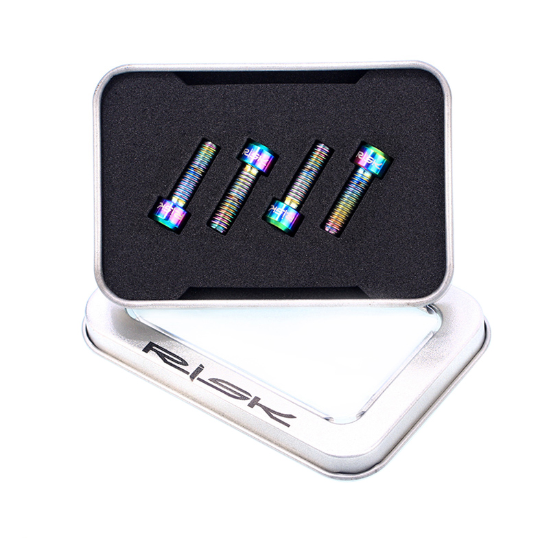 Titanium Bicycle Stem Bolt Mountain Bike Ultralight Mountain Bike Bolts Tapered Head Screw ...