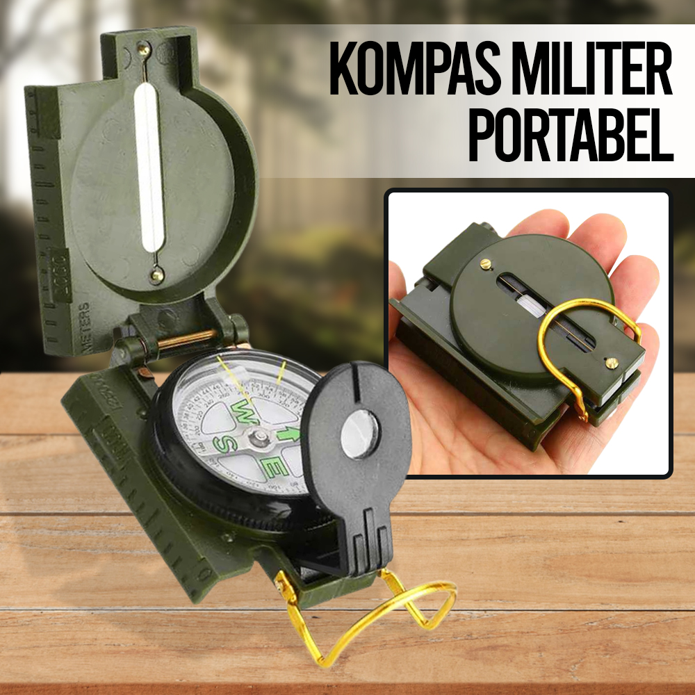 Kompas Bidik Militer Portable Lipat - compass Petunjuk Arah | Lazada ...