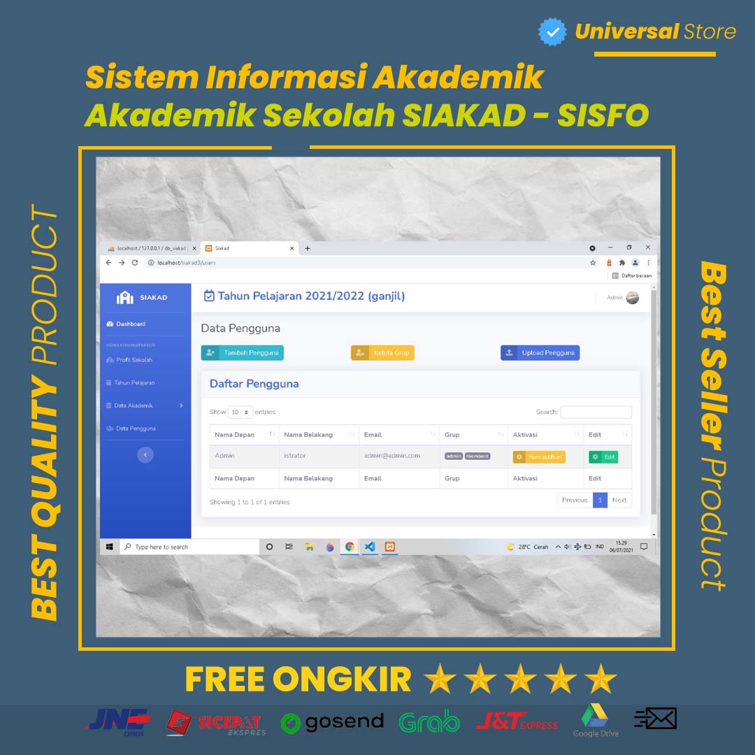 Source Code Terbaru Sistem Informasi Akademik Sekolah SIAKAD - SISFO ...