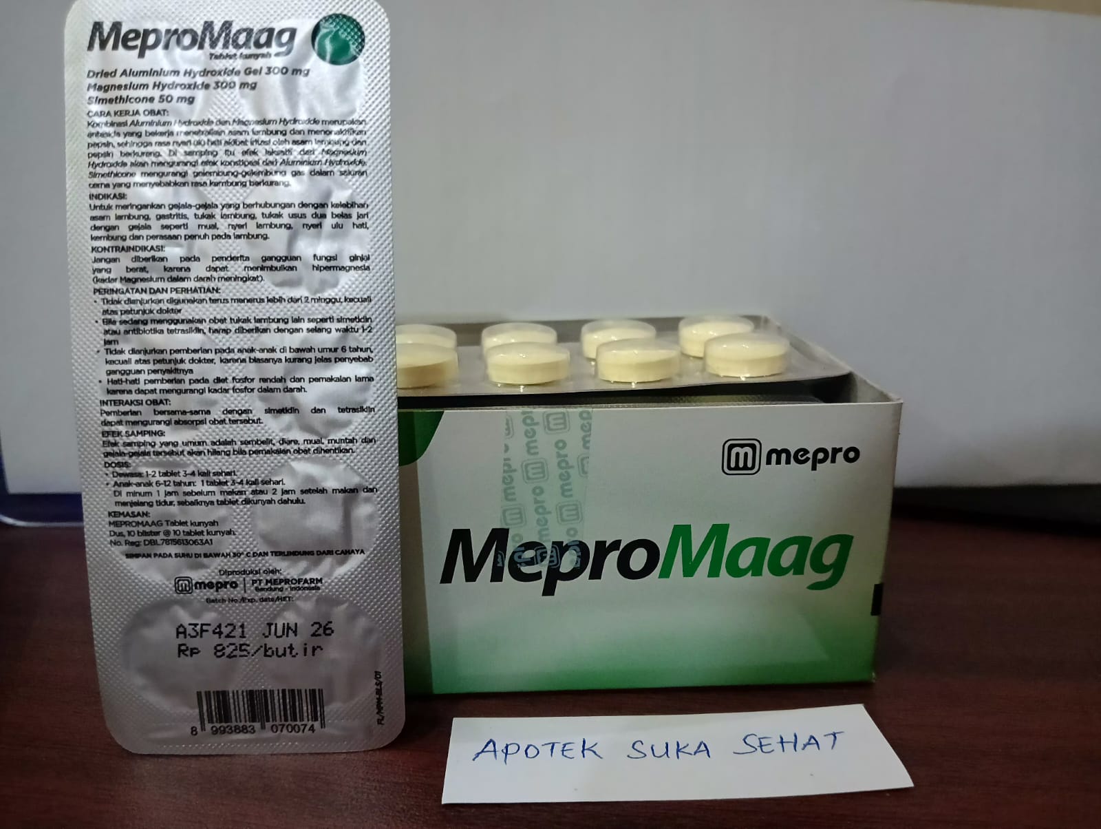 MeproMaag Tablet (Strip 10 Tablet) - Mepromag Antasida Tablet Kunyah ...