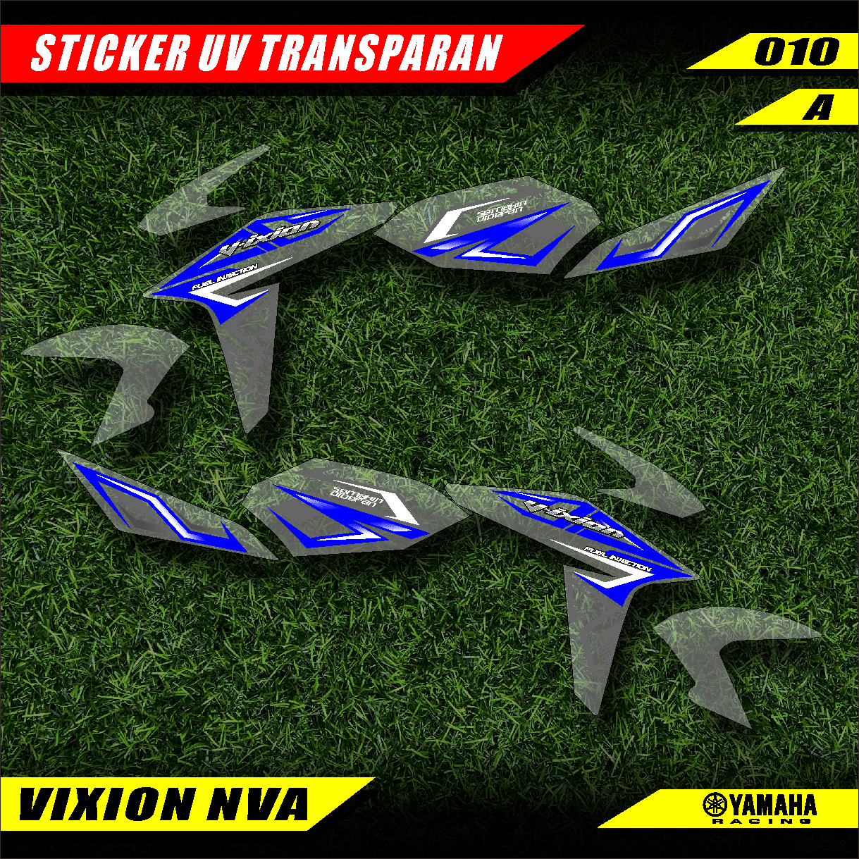 STICKER STRIPING TRANSPARAN YAMAHA VIXION NVA VARIASI LIST MOTOR DESAIN ...