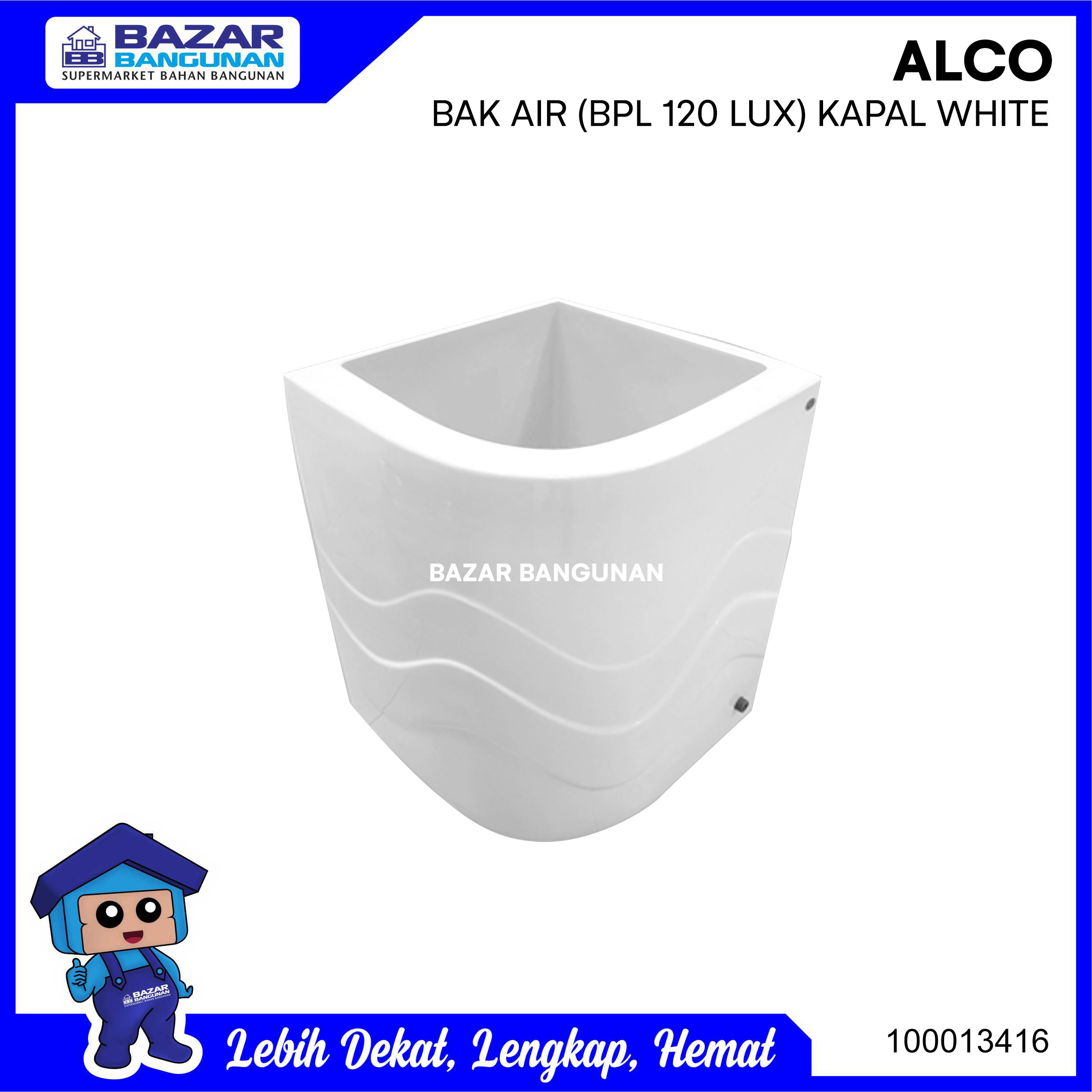 [FREE ONGKIR]: BAK AIR MANDI SUDUT ALCO LUXURY FIBER GLASS 120 LITER ...