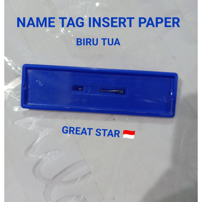 BAHAN PAPAN NAMA DADA NAME TAG INSERT PAPER BAHAN NAME TAG | Lazada ...