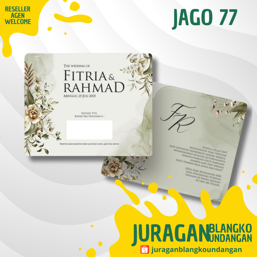 Blangko Undangan Jago 77 | Juragan Blangko | Lazada Indonesia