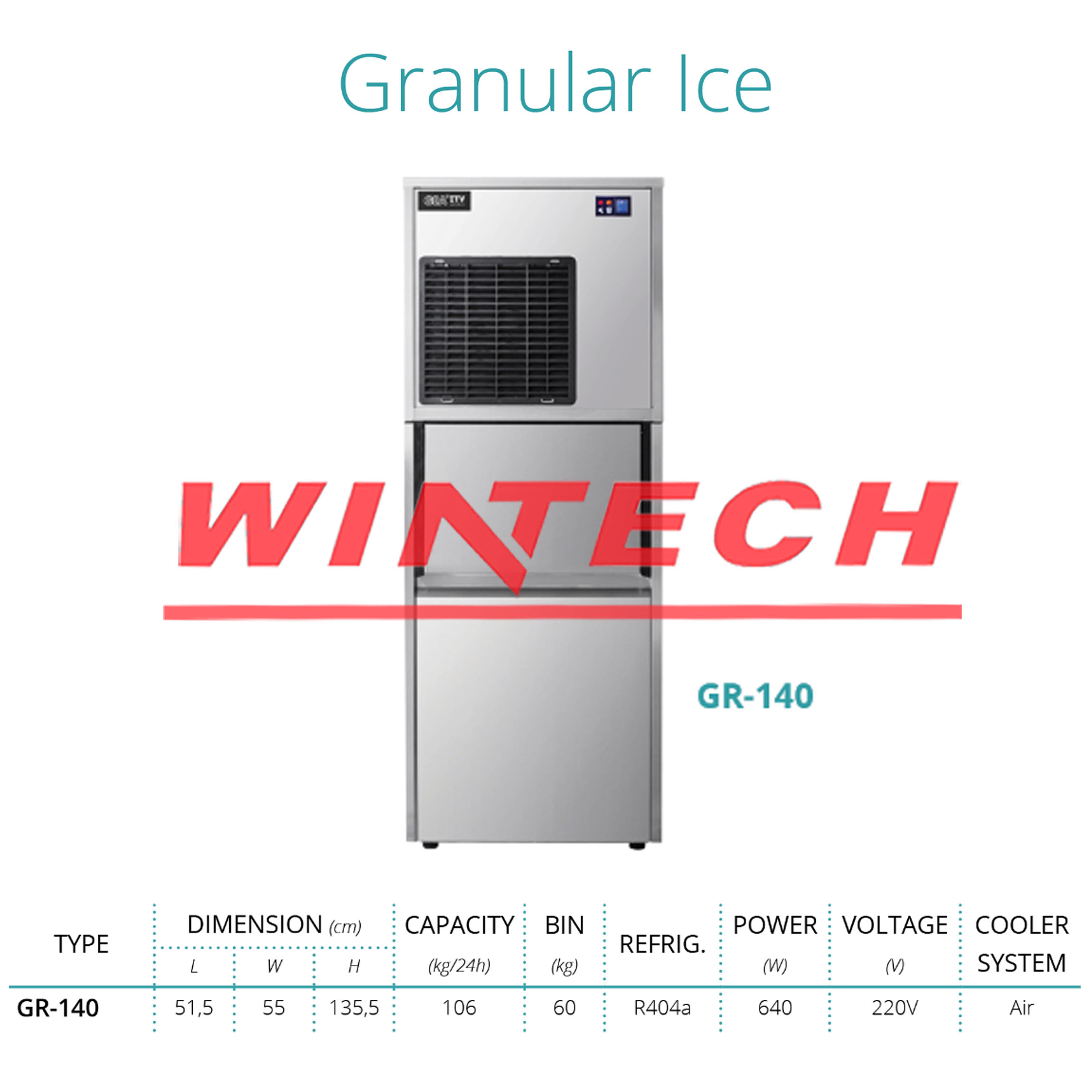 GEA GR-140 Granular Ice Machine Mesin Pembuat Es Berbentuk Granular - KHUSUS JABODETABEK ...