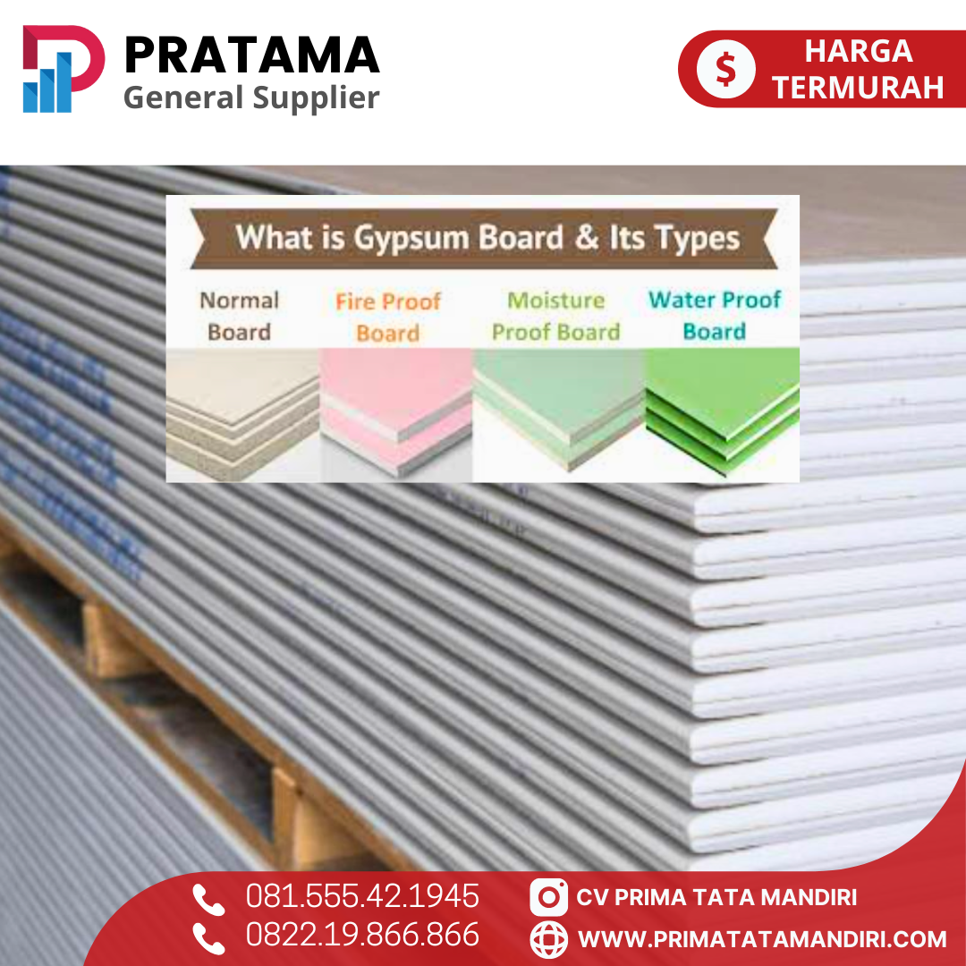 GYPSUM KNAUFF 12mm (1200X2400) / Gypsum Board / Papan Gipsum / surabaya ...