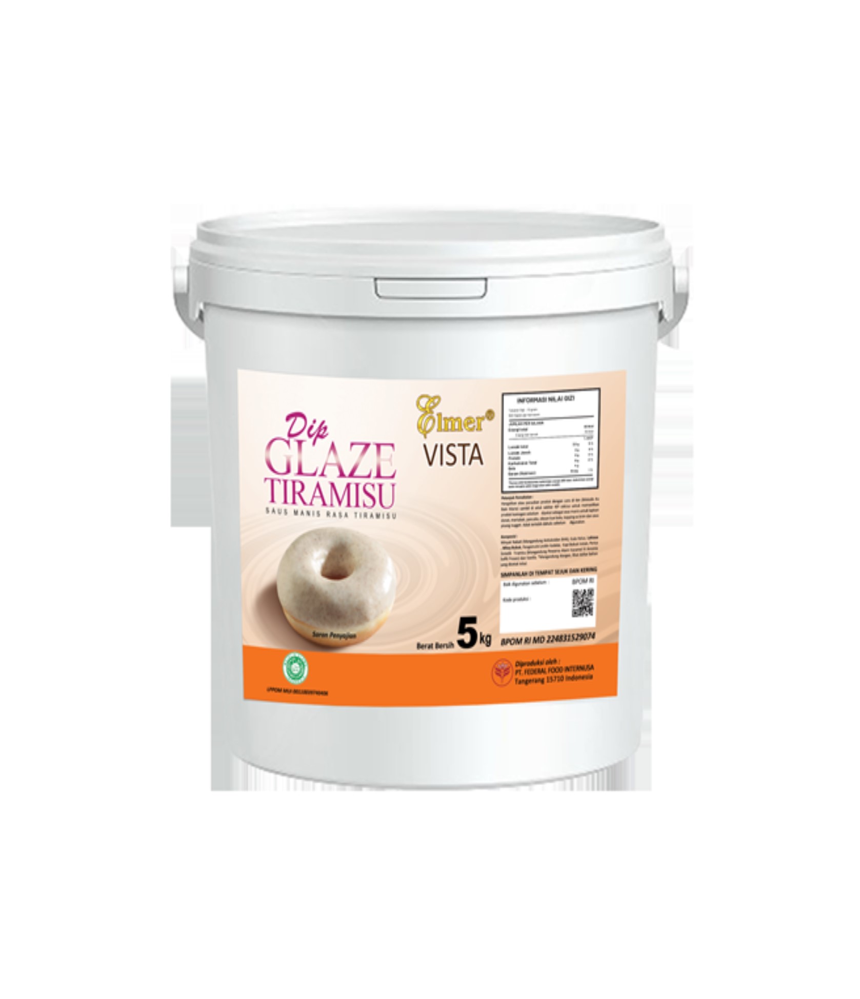 Elmer Dip Glaze 250 Gr / Pasta Coklat / Pelapis Donat All Varian ...