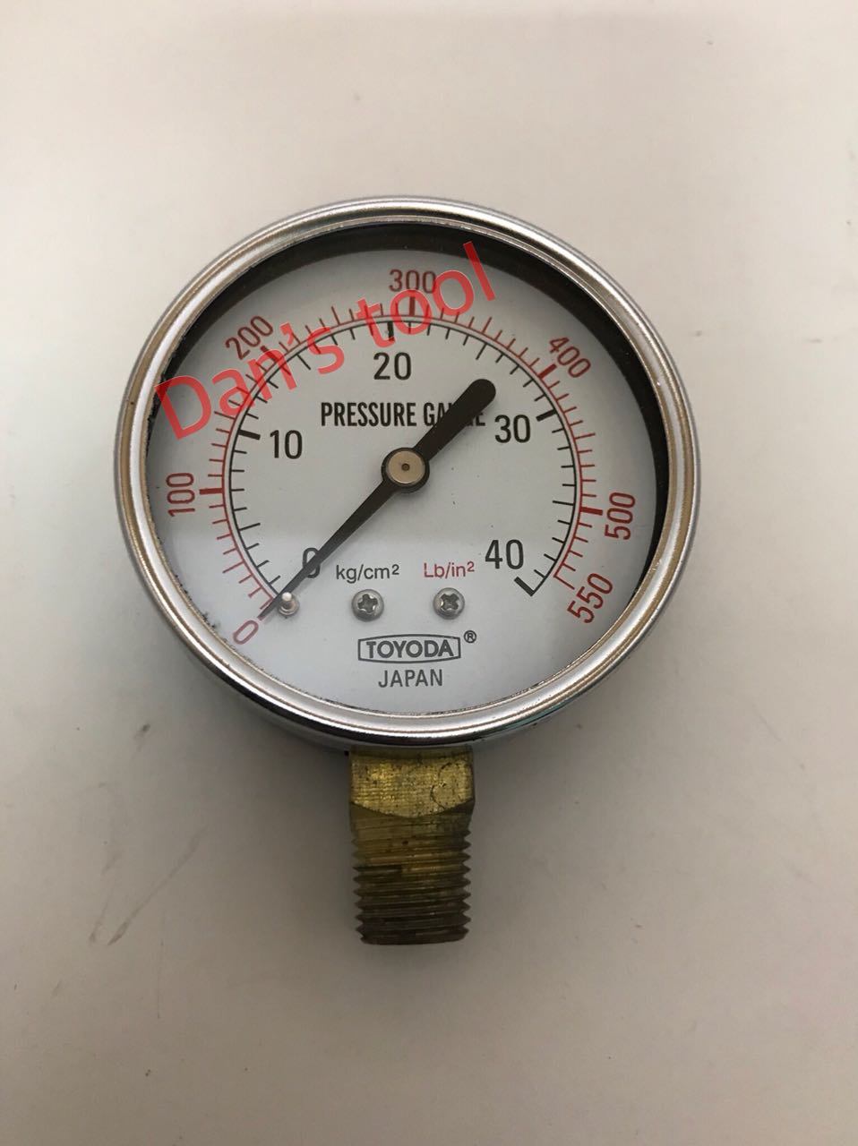 Pressure Gauge/ Pressure Gage/ Manometer/ Pengukur Tekanan Udara 40BAR ...