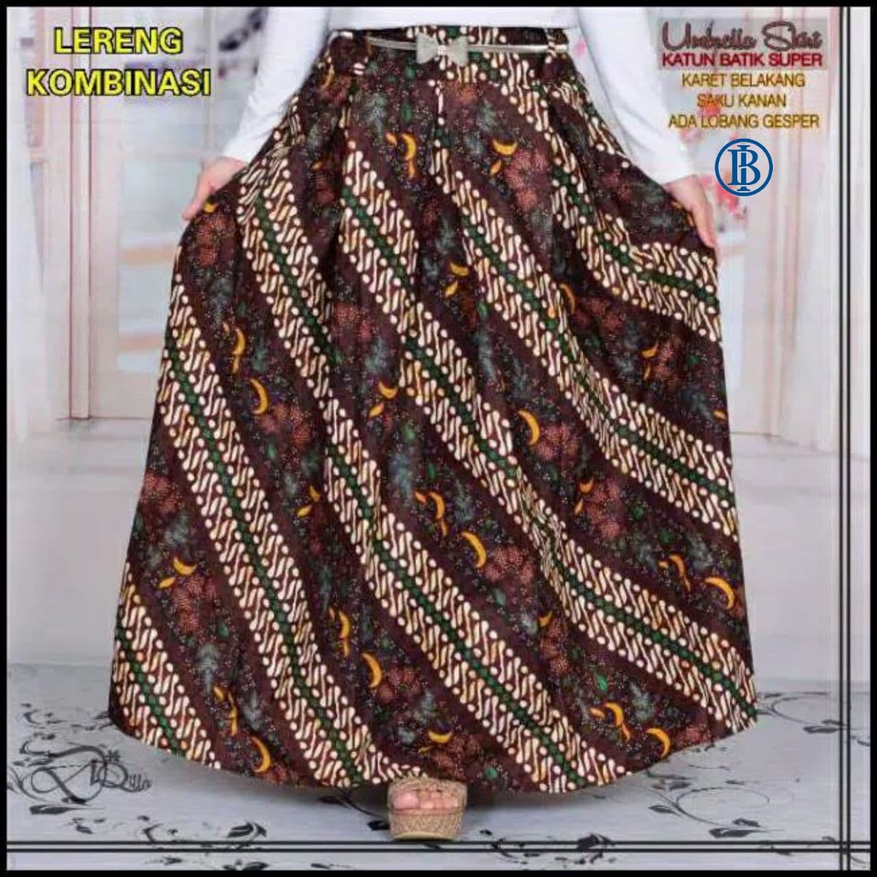 Rok Batik Panjang Umbrela Bawah Lebar Batik Printing | Lazada Indonesia