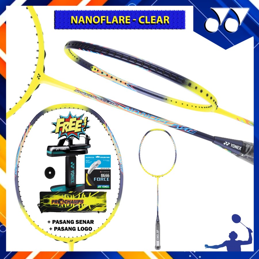 RAKET BADMINTON YONEX NANOFLARE CLEAR ORIGINAL NEW COLOR 2023 | Lazada ...
