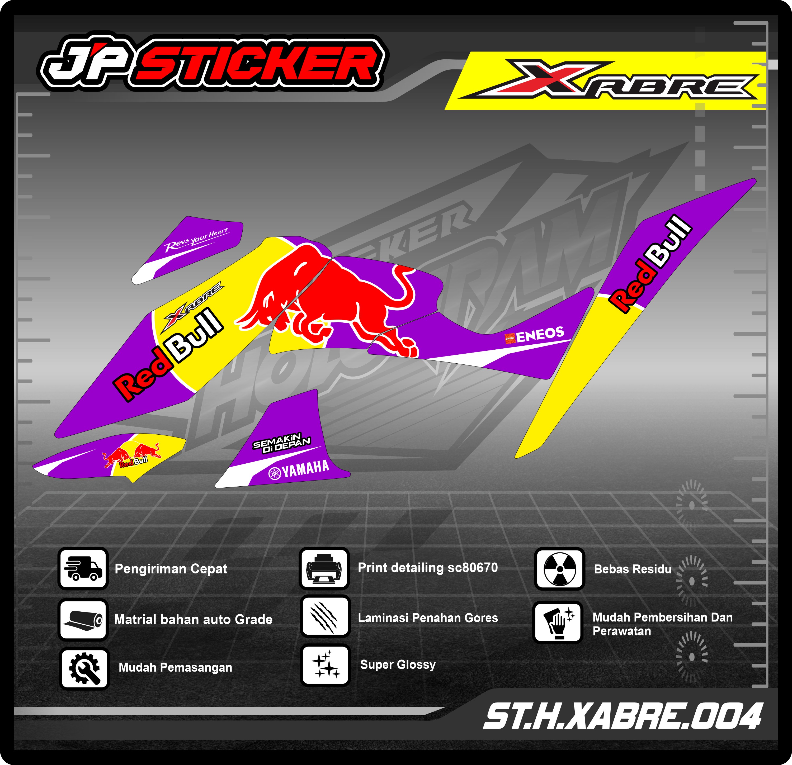 XABRE STICKER STRIPING XABRE STIKER MOTOR YAMAHA XABRE LIST VARIASI ...