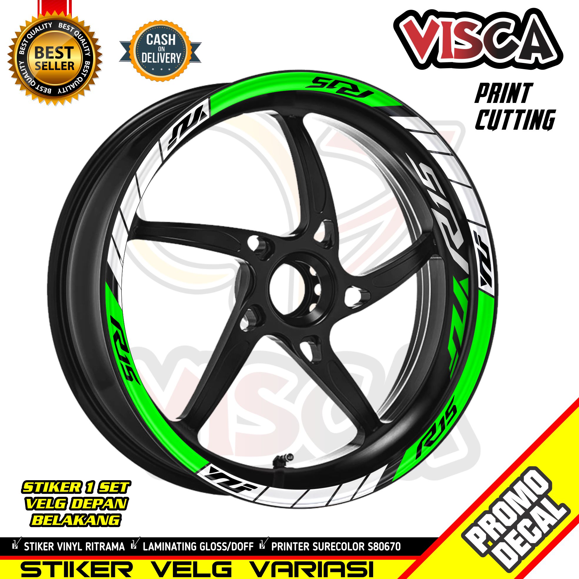 Stiker Velg - Sticker Velk - Stiker Cutting Velg - Stiker Velk Motor ...