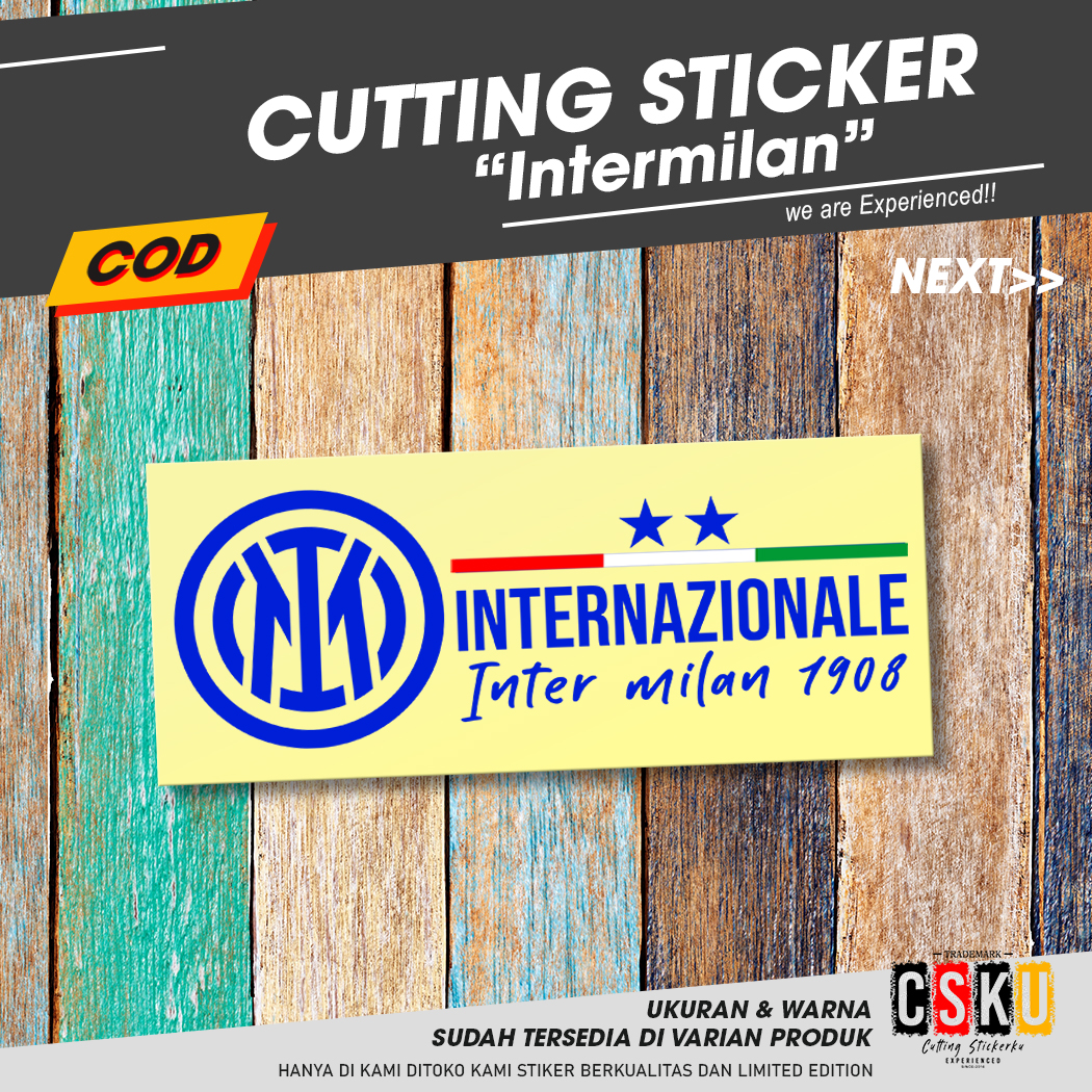 Cutting Stiker Inter Milan Variasi Motor Mobil Sticker Nyala Visor Body ...