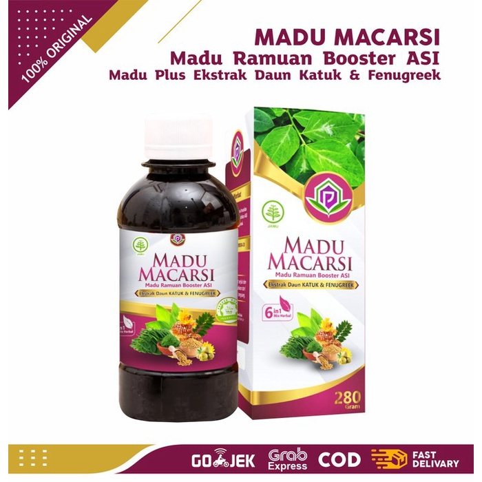 Madu Booster Pelancar ASI Macarsi 100% Original | Lazada Indonesia