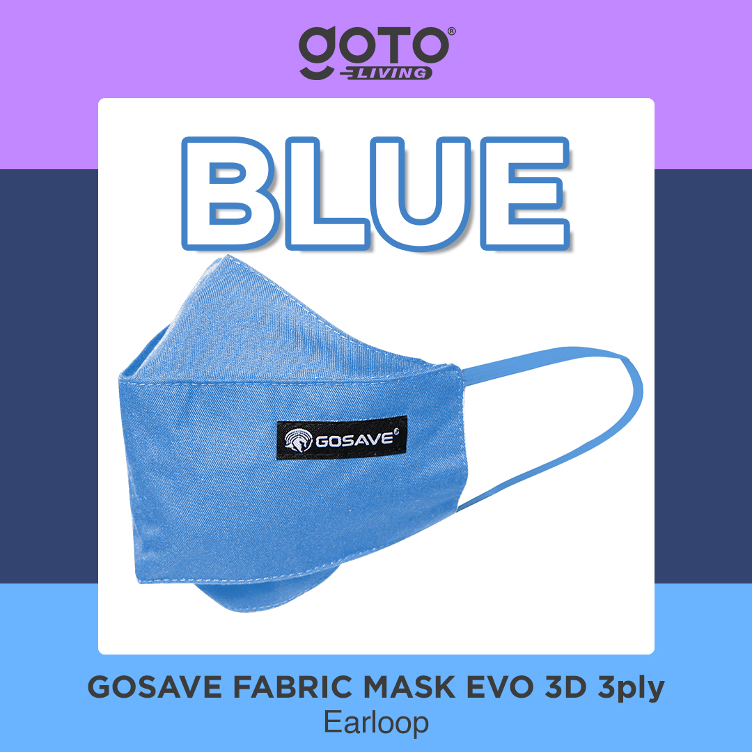 Gosave Masker Kain KF 94 Evo 3Ply Non Medis Mask Earloop 3 Ply KF94 ...