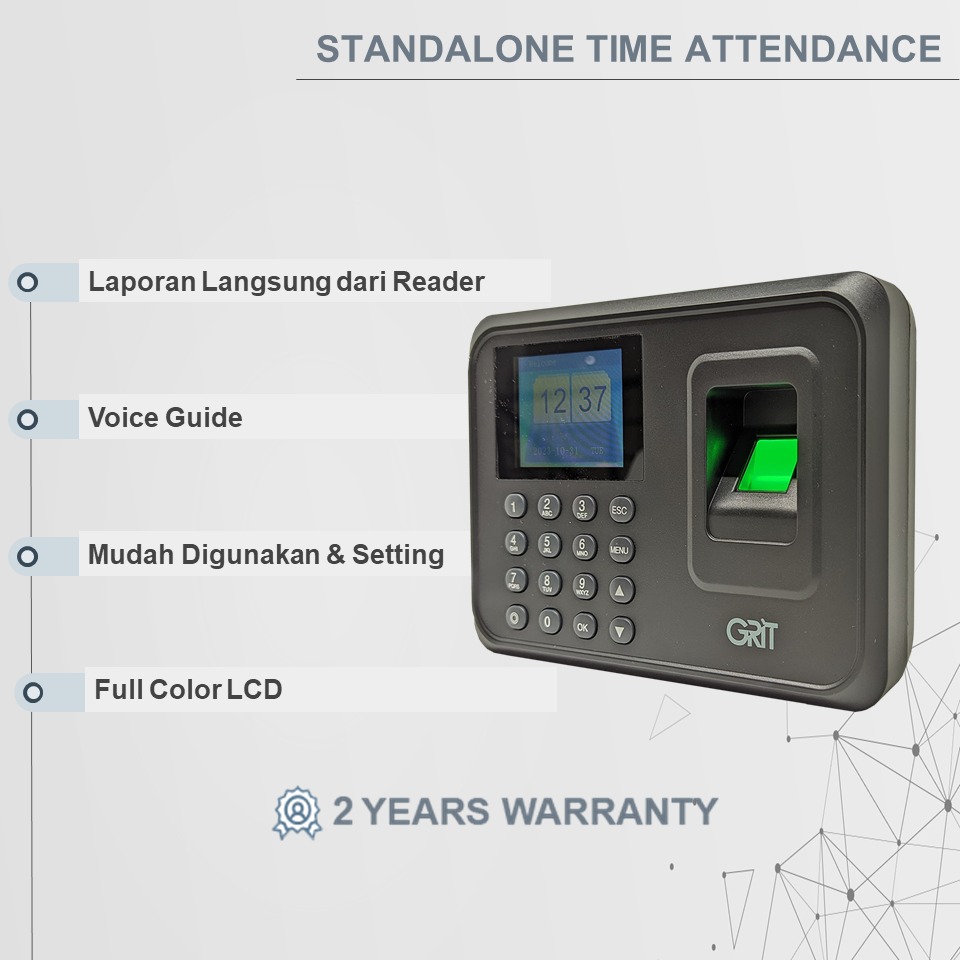 Mesin Absensi / Absen Sidik Jari Fingerprint ( Standalone Finger Print Reader ) | Lazada Indonesia