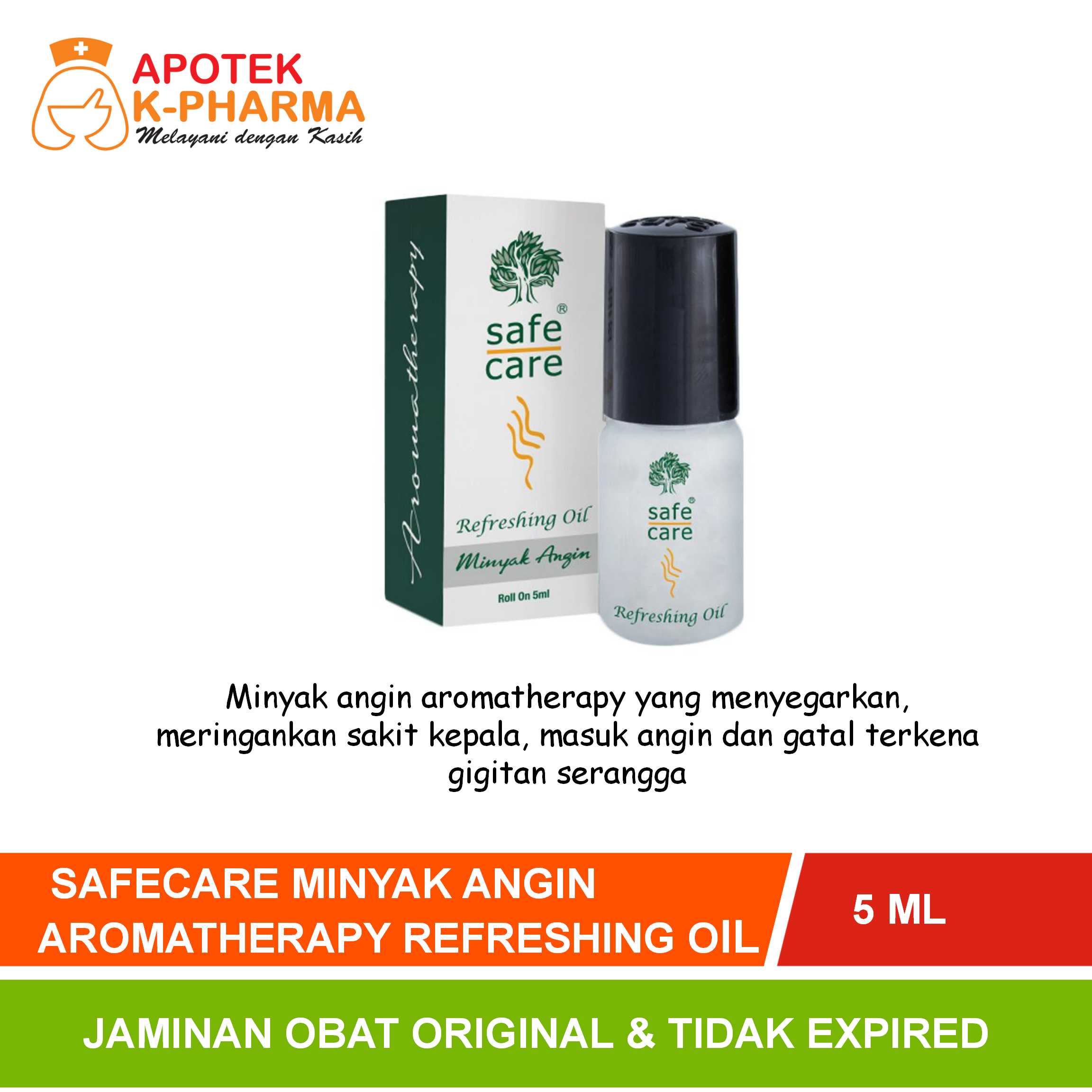 Safe Care Minyak Angin Aromatherapy Isi 10 ml Original Indah Permai ...