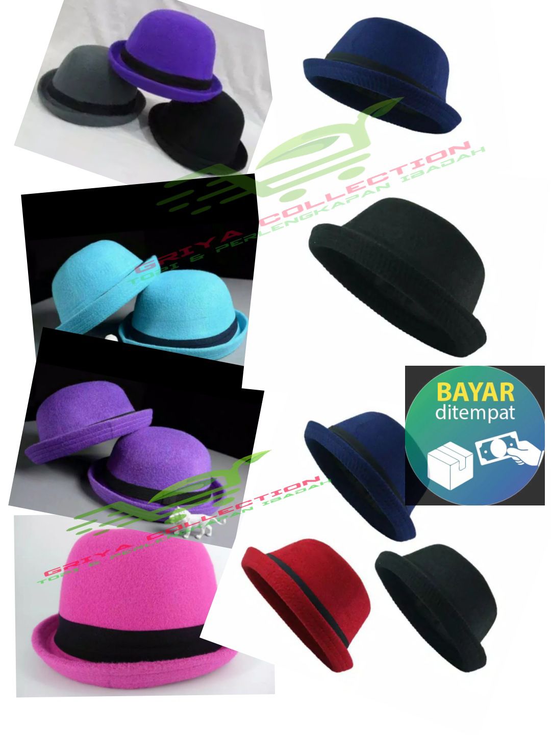Topi Blower Hat Dewasa / Topi Charlay Chaplin / Topi Chaplin / Topi ...
