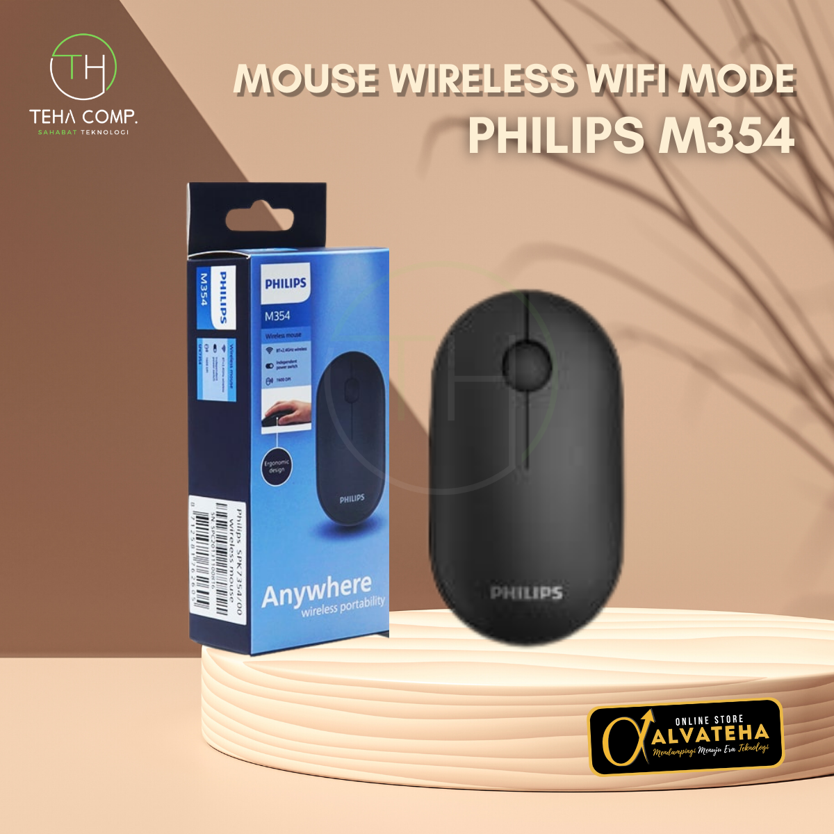 Mouse Wireless Bluetooth Philips untuk Komputer Laptop HP High Quality ...