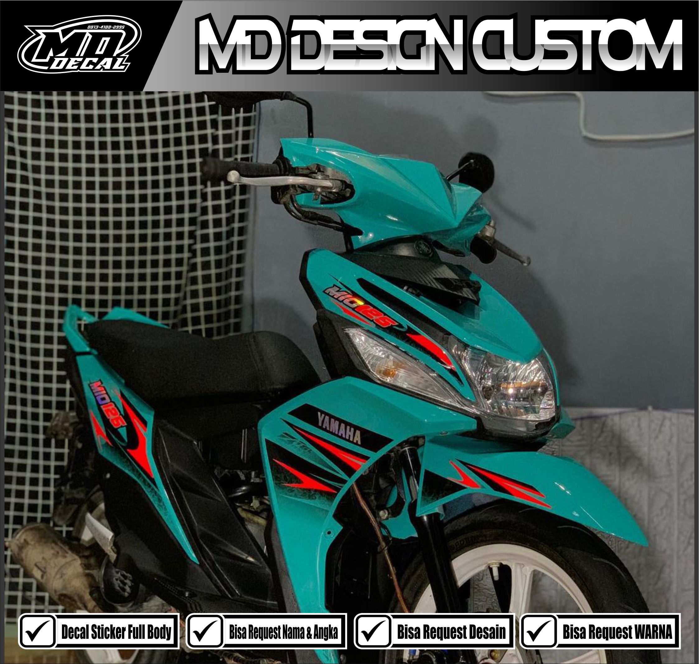 0571 Sticker Variasi MIO M3 Full Body - Bebas Request Desain ( COD ...