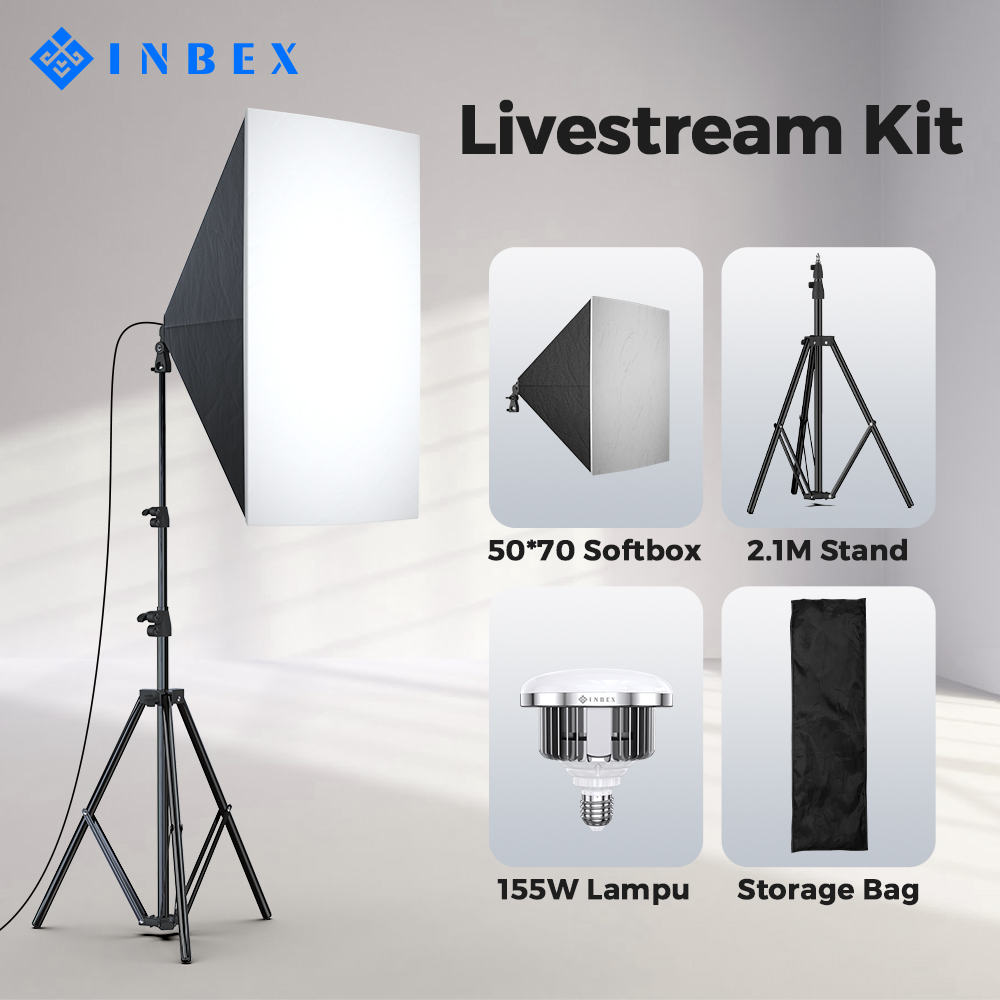 INBEX 150W E27 Base 5500K-6000K Fotografi Daylight Bulb Bright Photo ...