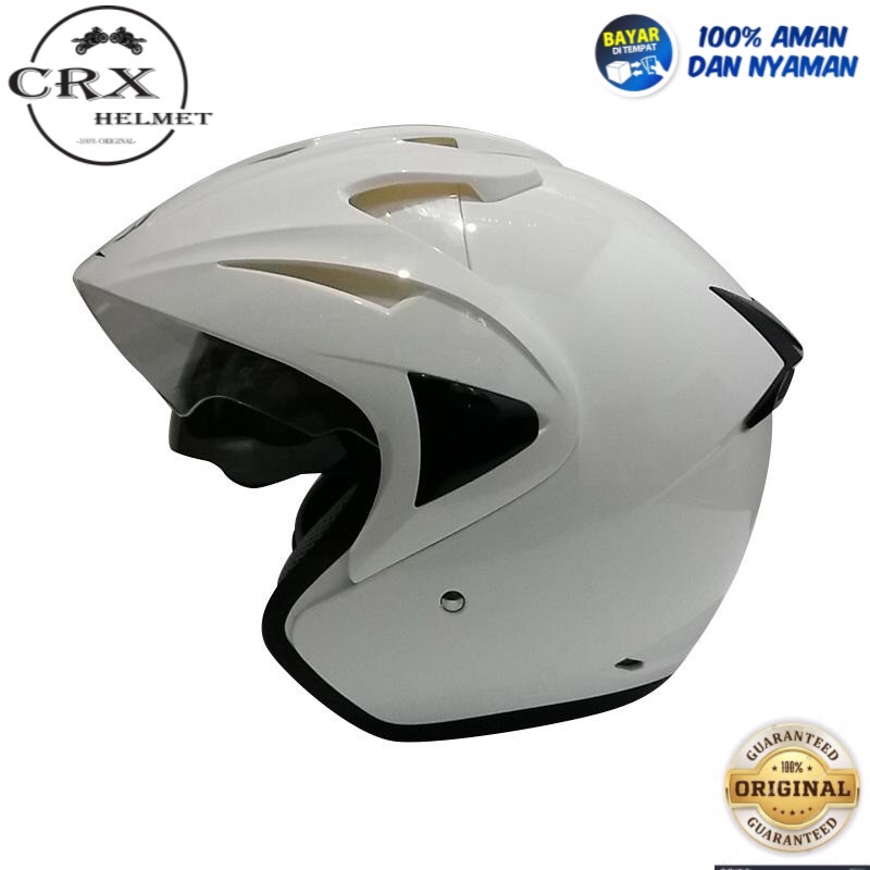 Helm Hiu Arrow Solid White Helm Half Face Termurah | Lazada Indonesia