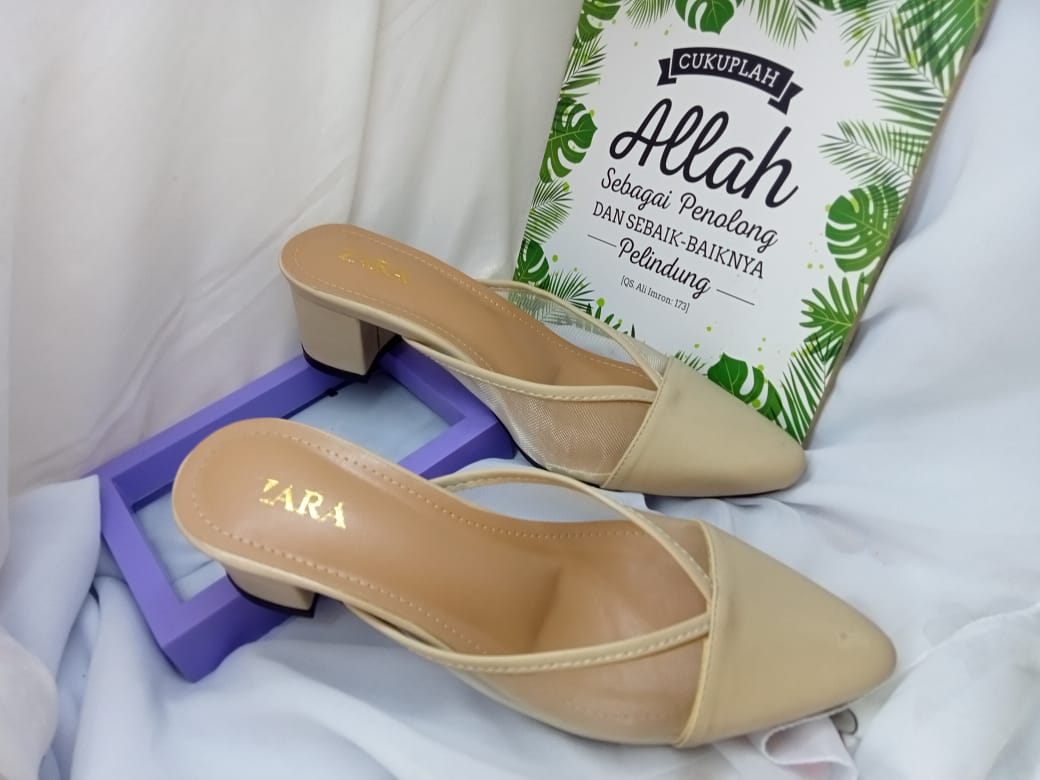 fawaz Heels Mules Heels Wanita Jala 5cm Trendy 2022 | Lazada Indonesia