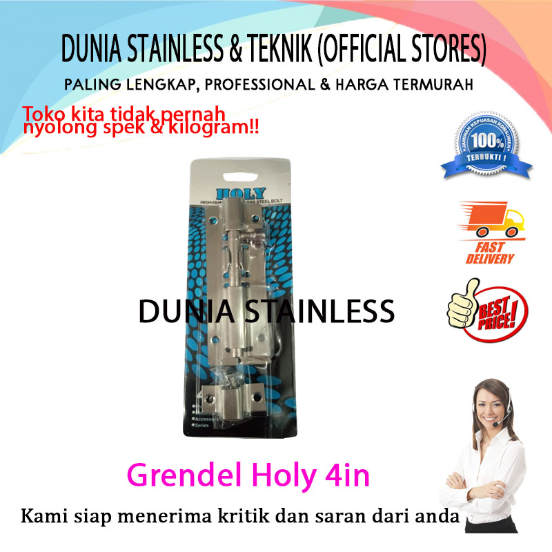 Grendel Holy 4in pintu besi kayu jendela alat alat teknik interior ...