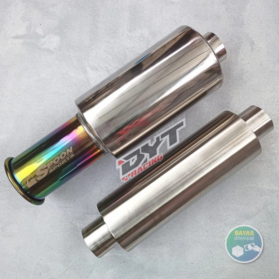 KNALPOT MOBIL RACING SPOON PELANGI MUFFLER DAN RESONATOR MATIC MANUAL ...