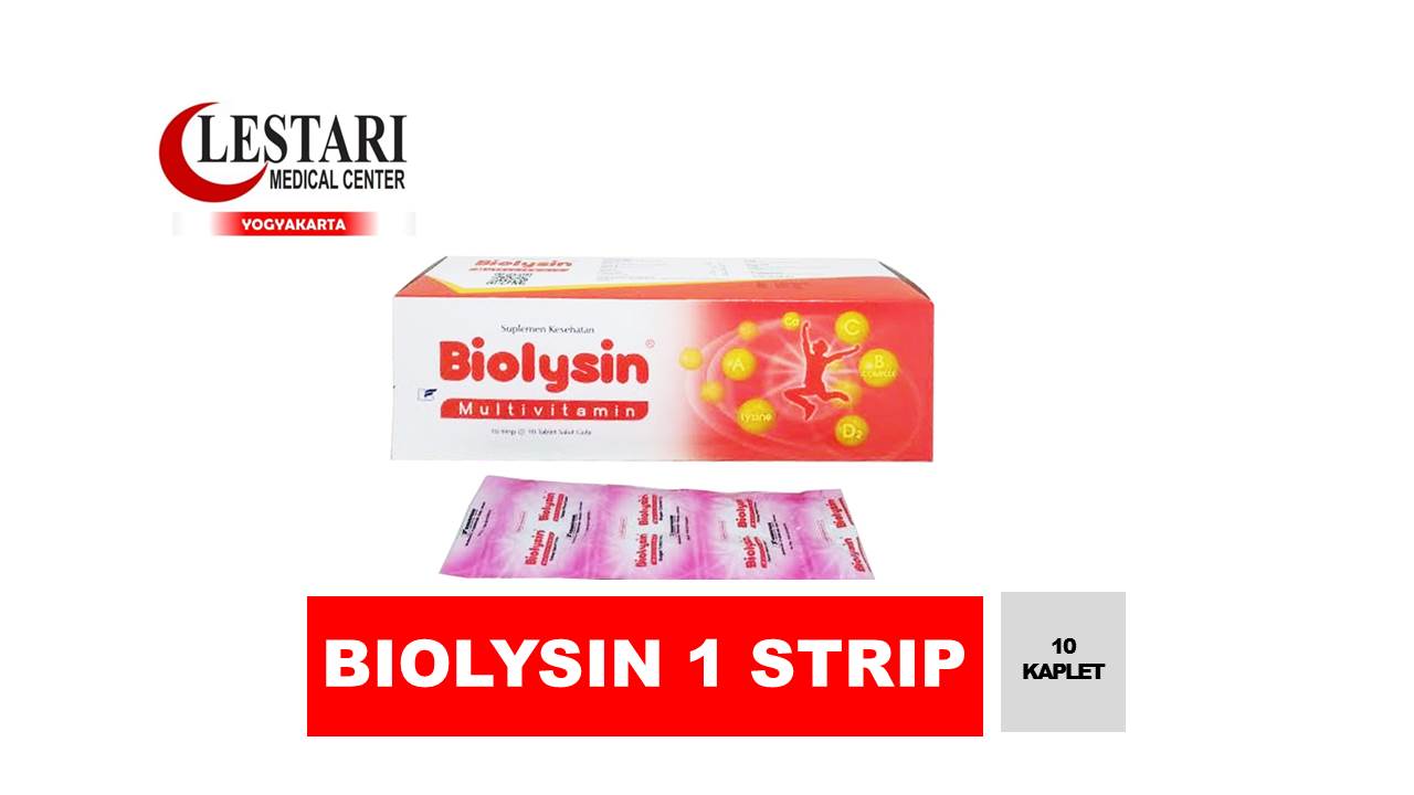 Biolysin multivitamin 1 strip isi 10 kaplet / gizi dan pertumbuhan anak ...