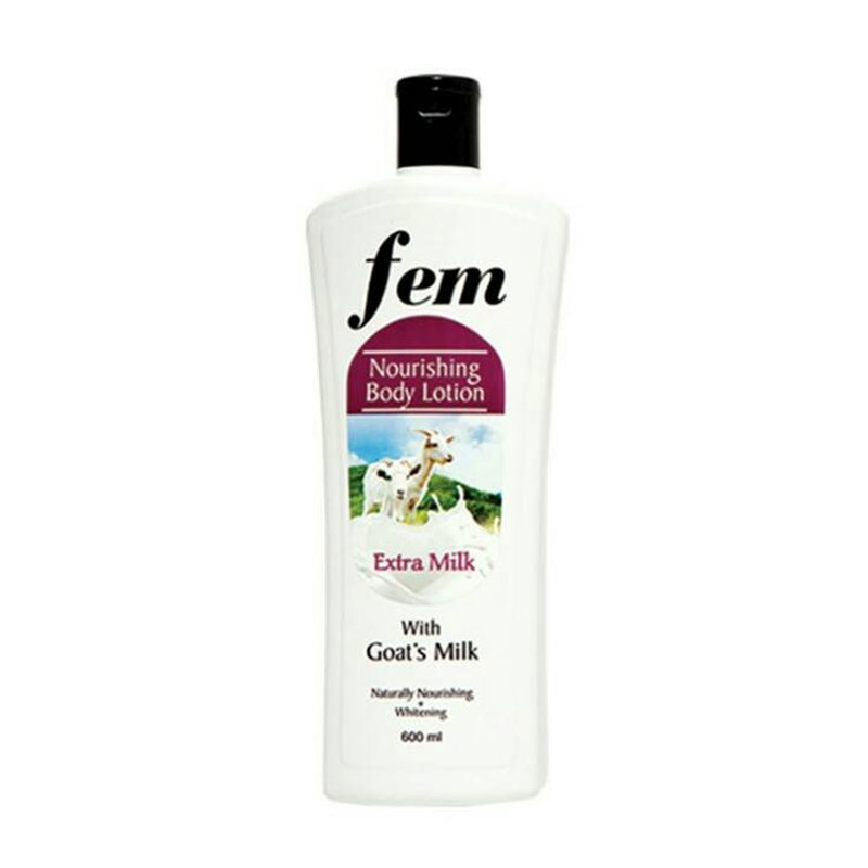 FEM Body Lotion Handbody Lotion Susu Kambing - 600ml | Lazada Indonesia
