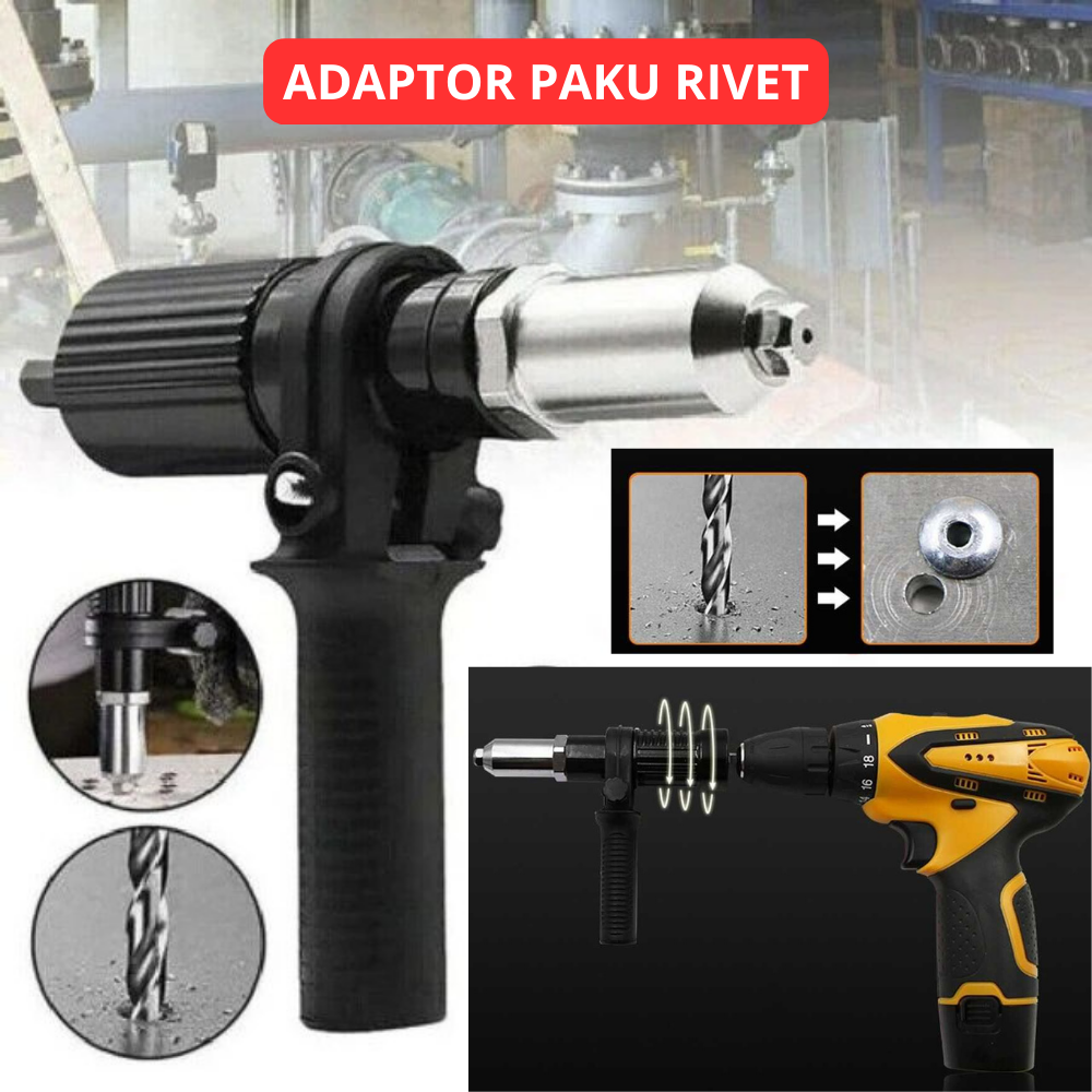 COD Ronghe Adaptor Paku Rivet Gun Converter Drill 2.4-4.8 mm / adaptor ...