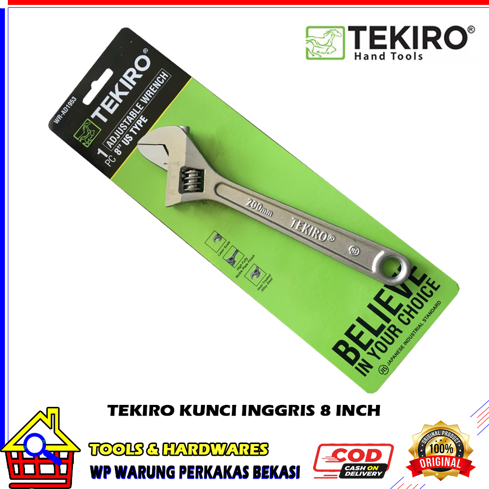 Tekiro 8" Kunci Inggris 8 Inch 200mm Kunci Serbaguna Kuat Multifungsi ...