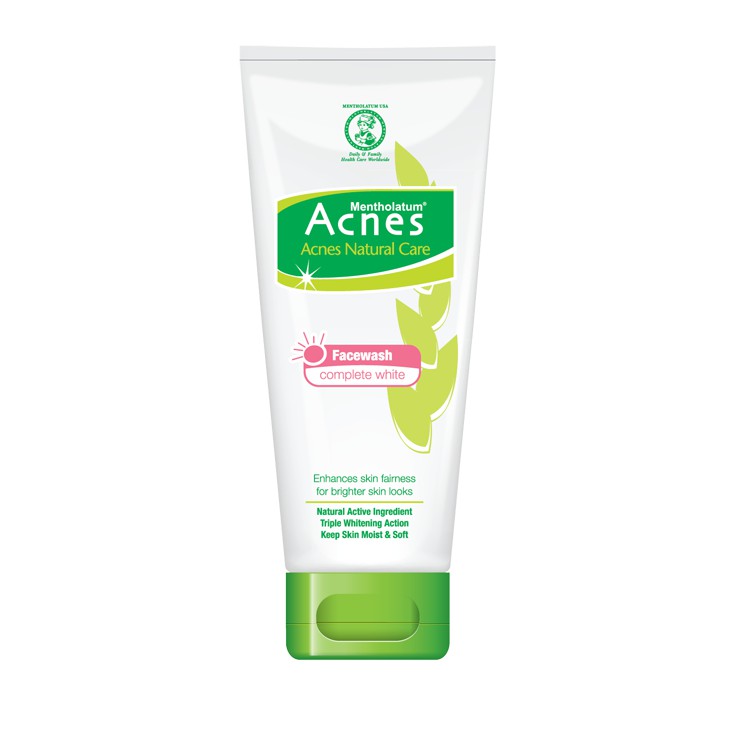 Acnes Natural Care Complete White Face Wash 100g dan 50gr / acnes ...