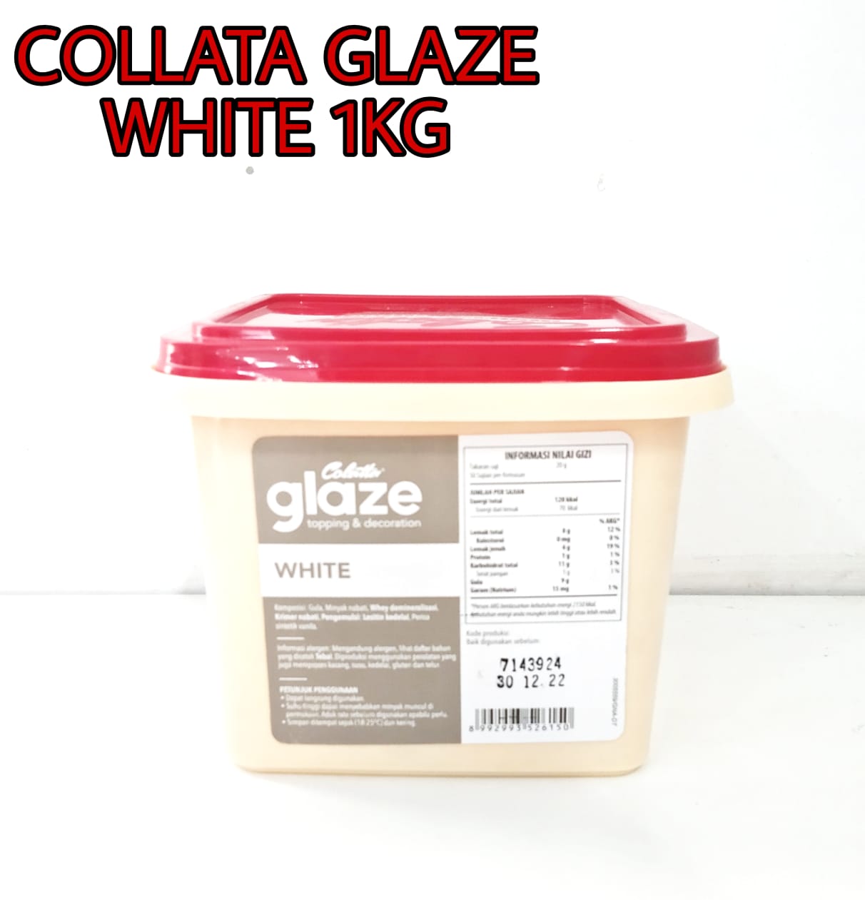 COLLATA GLAZE WHITE KEMASAN 1 KG | Lazada Indonesia