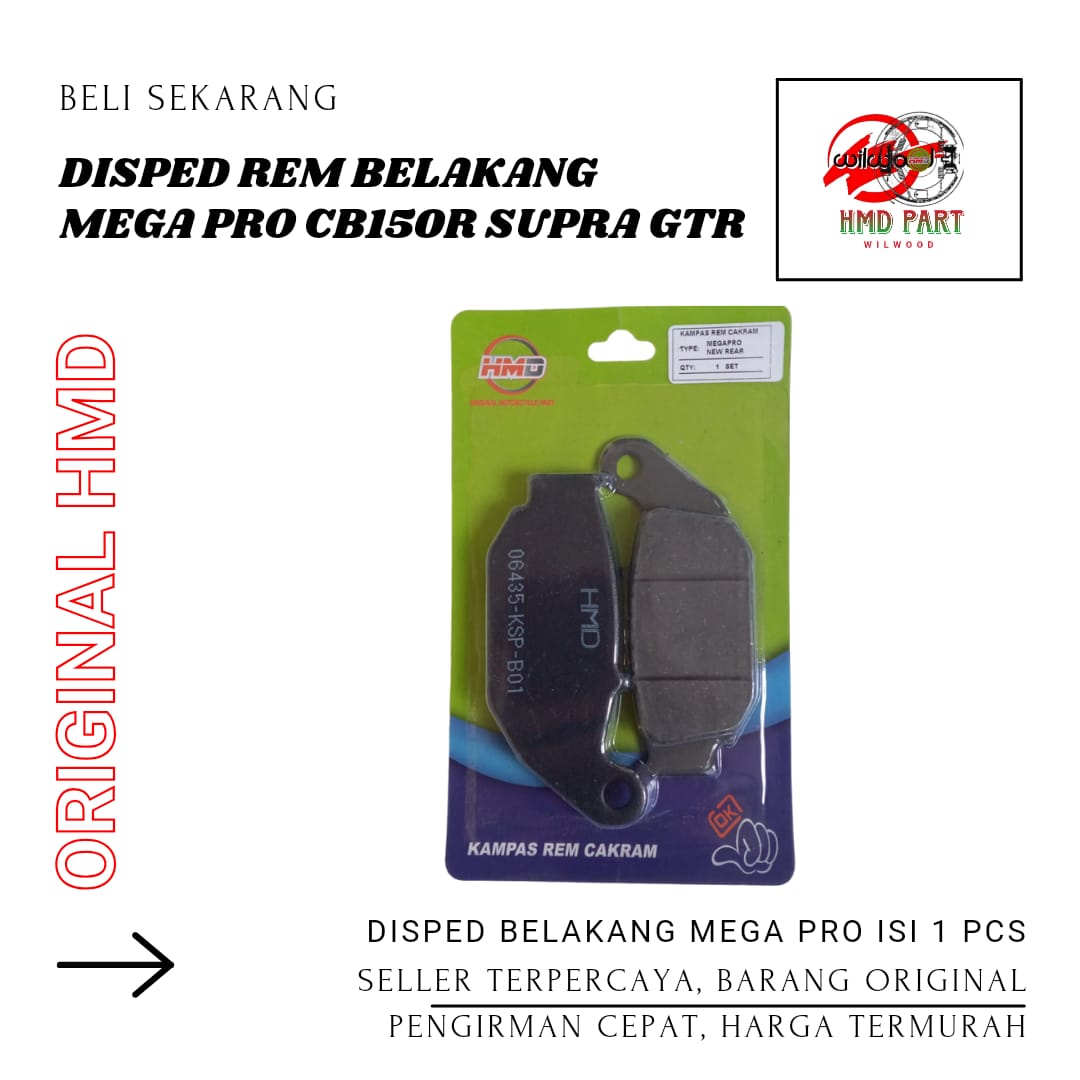 DISPED BELAKANG MEGA PRO. DISPAD KAMPAS REM CAKRAM HONDA MEGA PRO NEW ...